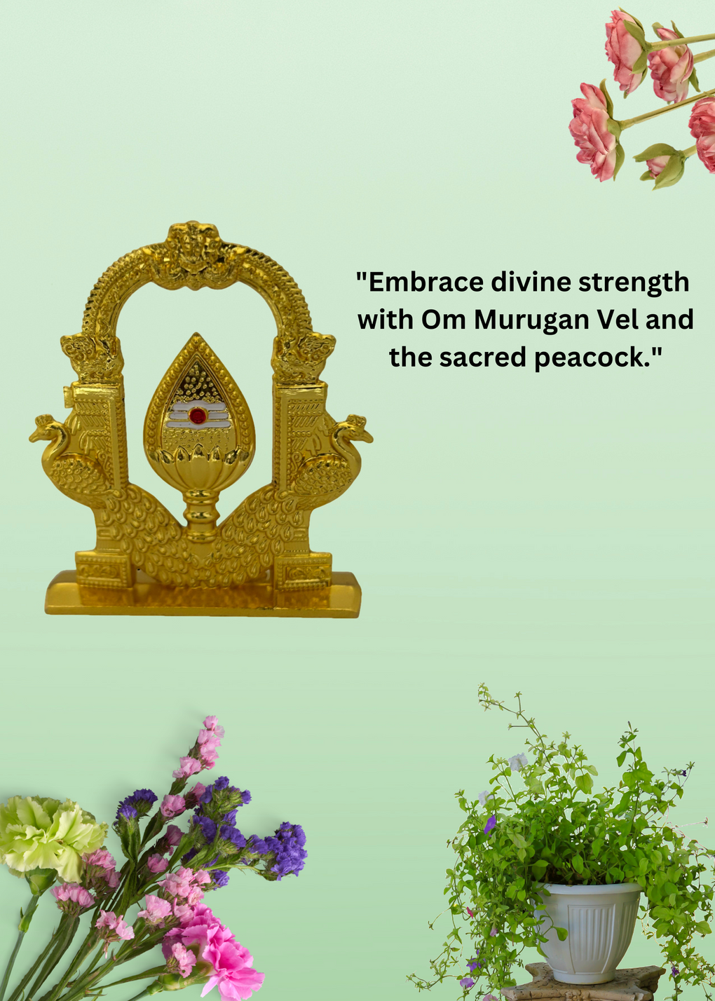 Om Murugan Vel with Peacock – A Sacred Symbol of Victory and Divine Pr ...