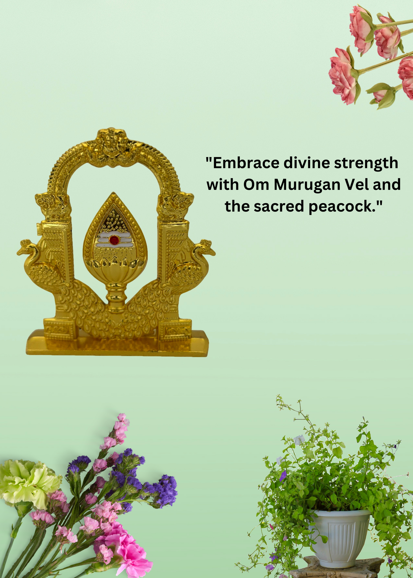 Om Murugan Vel with Peacock – A Sacred Symbol of Victory and Divine Pr ...
