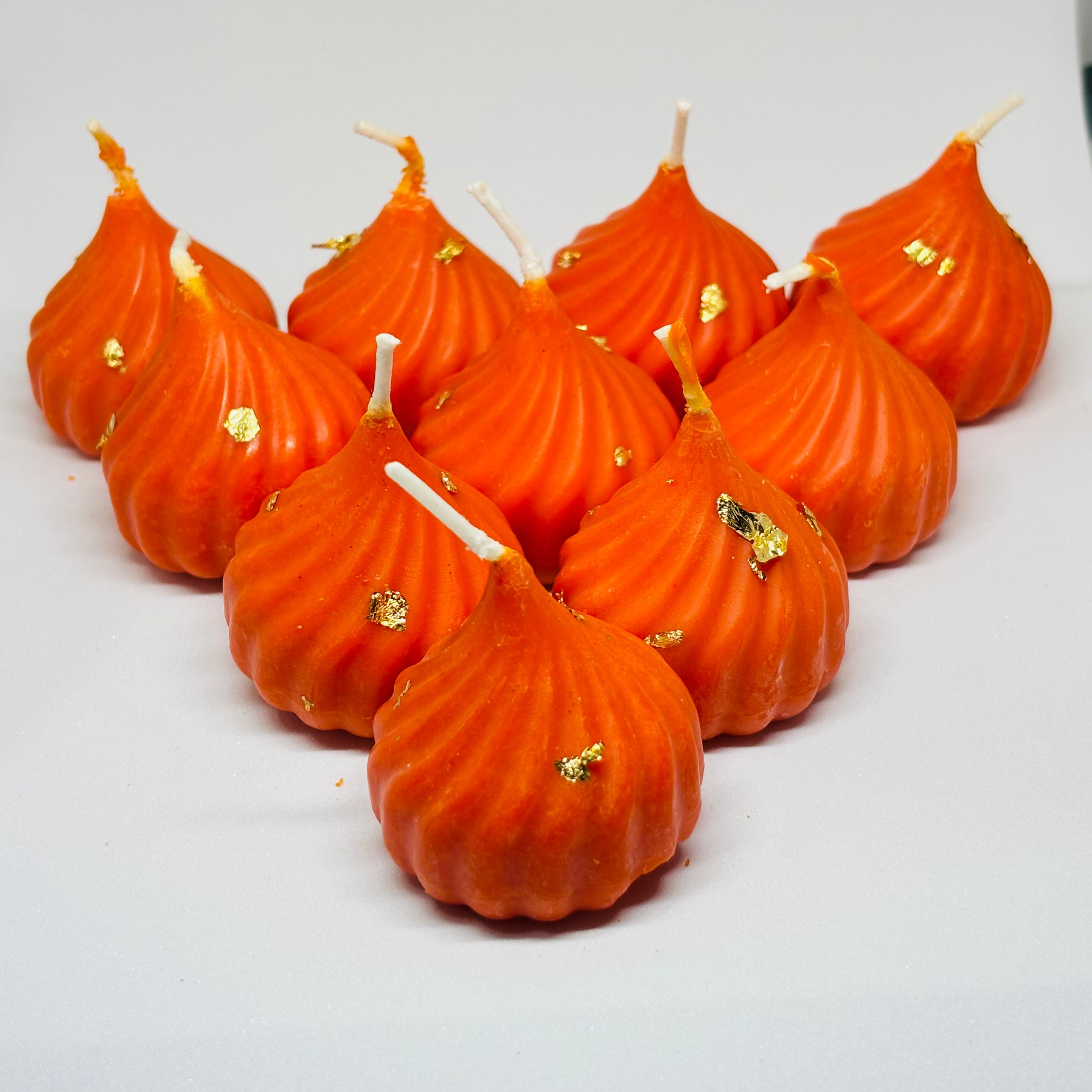 Modak Candles with Lotus Flora Fragrance (Set of 10) – Divine Scent for ...